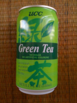 UCC Green Tea in Can
